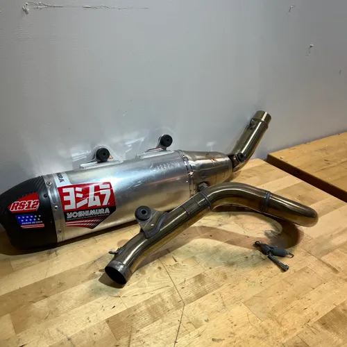 Yoshimura Rs-12 STAINLESS FULL EXHAUST, W/ ALUMINUM MUFFLER | MX Locker