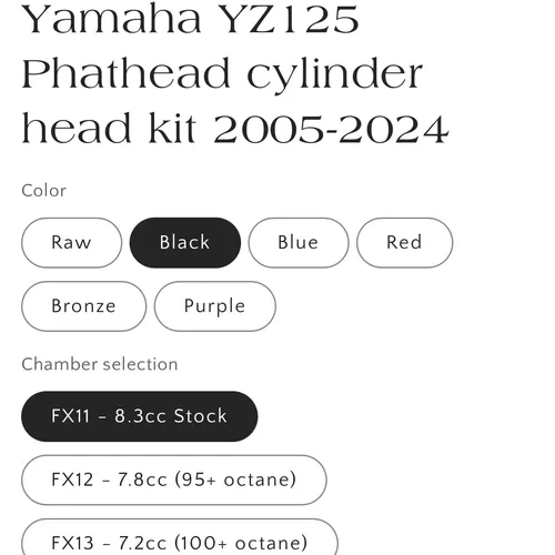 Yz 125 Phathead High Compression Head