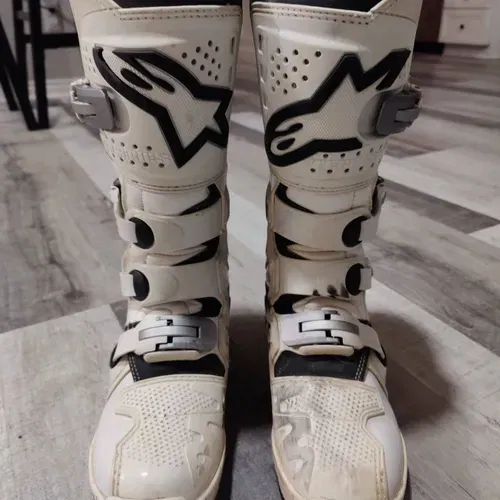 White Alpinestars Tech 7 - Sz 10