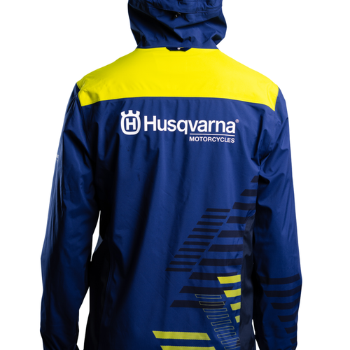 HUSQVARNA TEAM HARDSHELL JACKET BLUE - 3HS24003760X HUSQVARNA TEAM HARDSHELL JACKET BLUE - 3HS24003760X