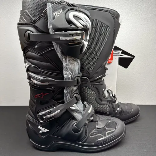 Alpinestars Tech 7 Boots - Black with MX Sole