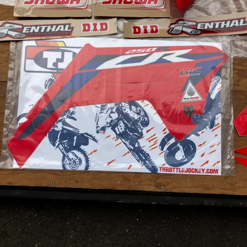 02 To 07 Honda Cr250/125 Polisport Restyle Kit Plus Tj Full Decals Seat ...