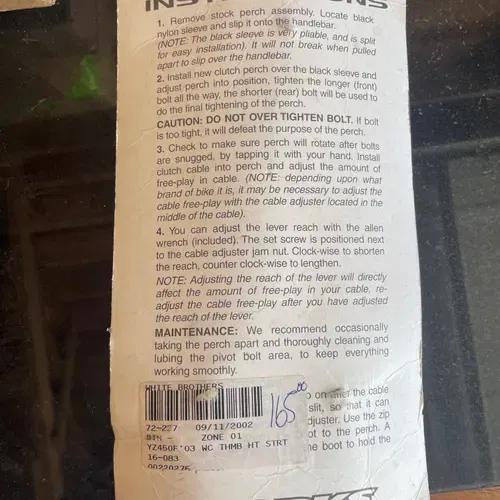 Works Connection Clutch Perch With Hotstart