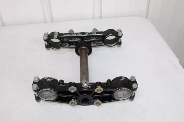 1984 Kawasaki KX125 Triple Clamp Set Upper Lower Clamps KX 1984 Kawasaki KX125 Triple Clamp Set Upper Lower Clamps KX
