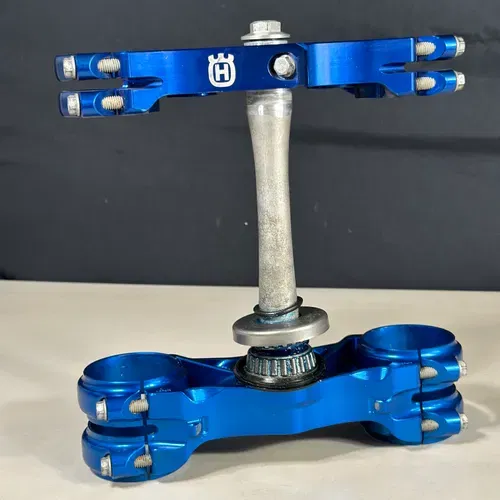 Husqvarna Factory Edition Blue Billet Split Triple Clamps Adjustable Clamp Top Bottom Fe Ktm ...