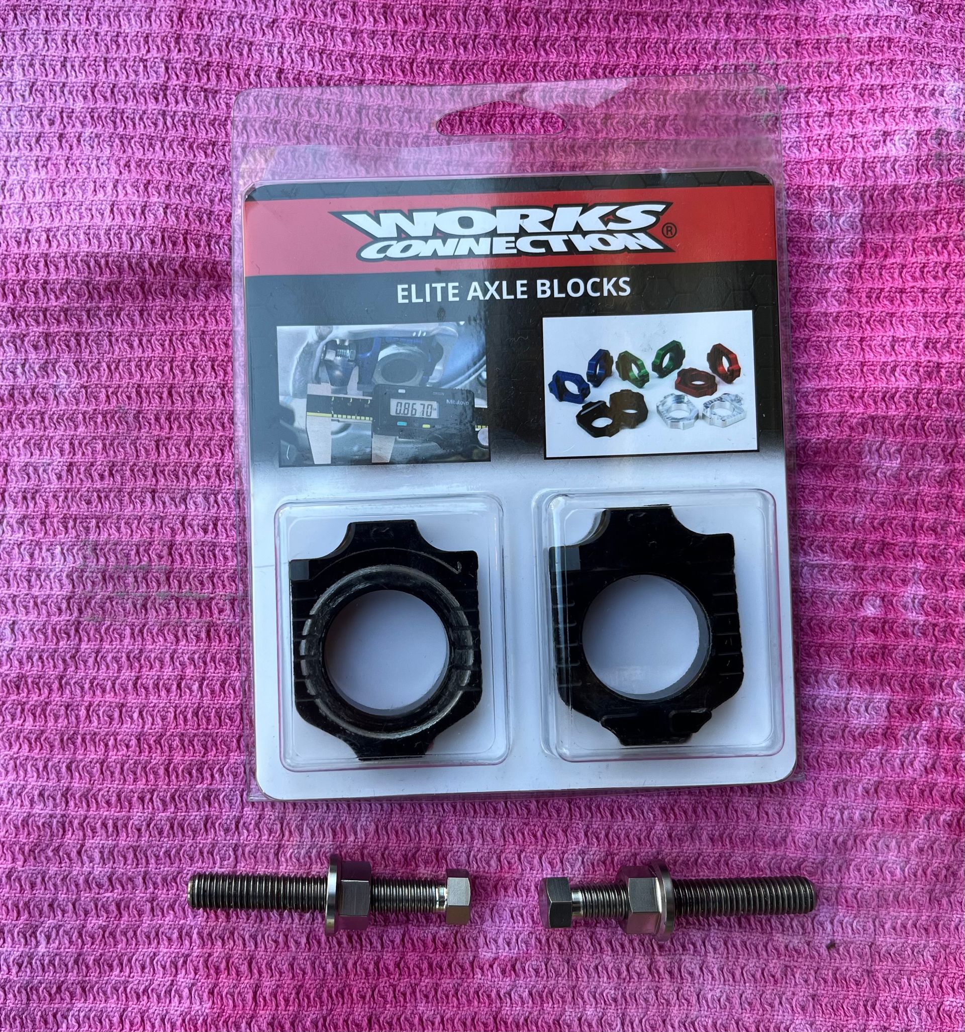 Works Connection Elite Axle Blocks W/ Titanium Bolts YZ250F -YZ450F ...
