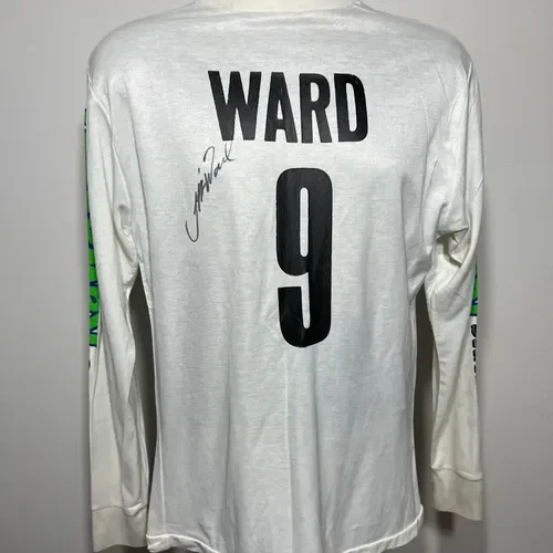Jeff Ward 1983 Autographed Race Worn Kawasaki Jersey