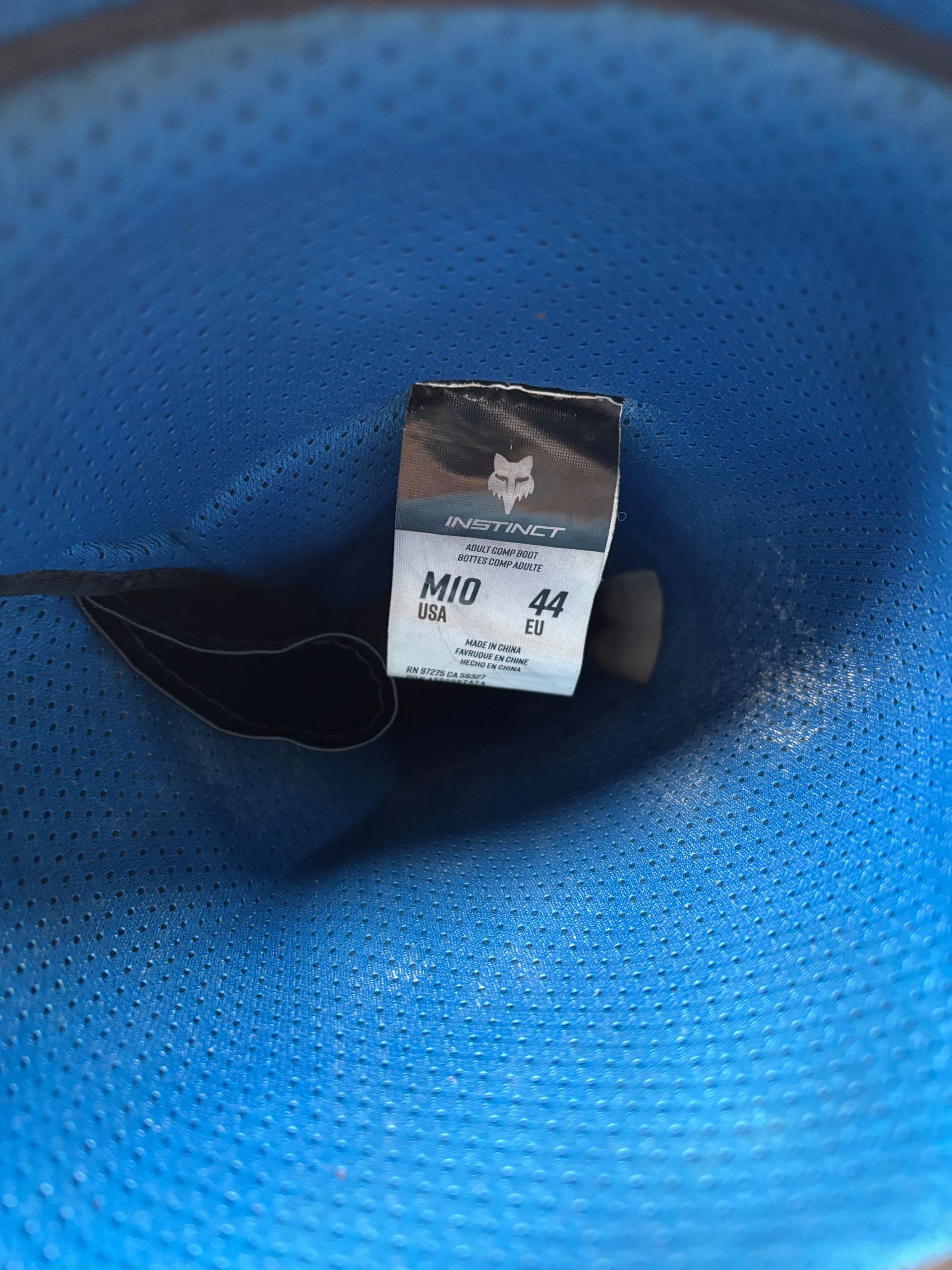 Fox Racing Instinct Boots Size 10