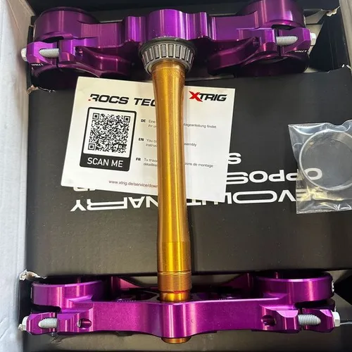 PURPLE X TRIG TRIPLE CLAMPS YZ 250/450F