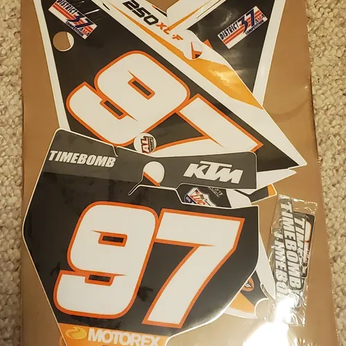 2017 ktm number plate graphics