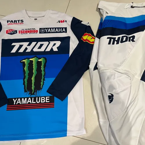 Thor Team Yamaha MX Pants and Jersey Combo