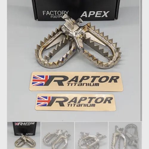 Raptor Titanium Foot Pegs YZ