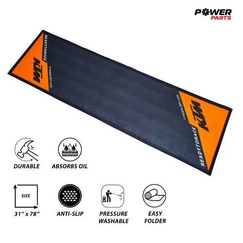 Motorcycle Pit Garage Floor Mat Carpet KTM Racing Team